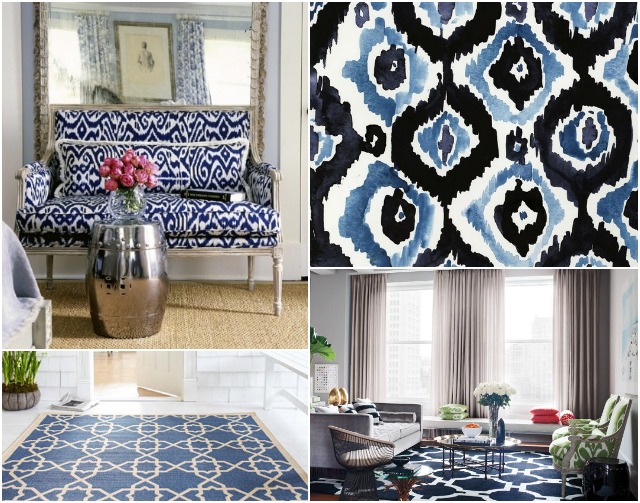FOR THE HOME: blue patterned rug